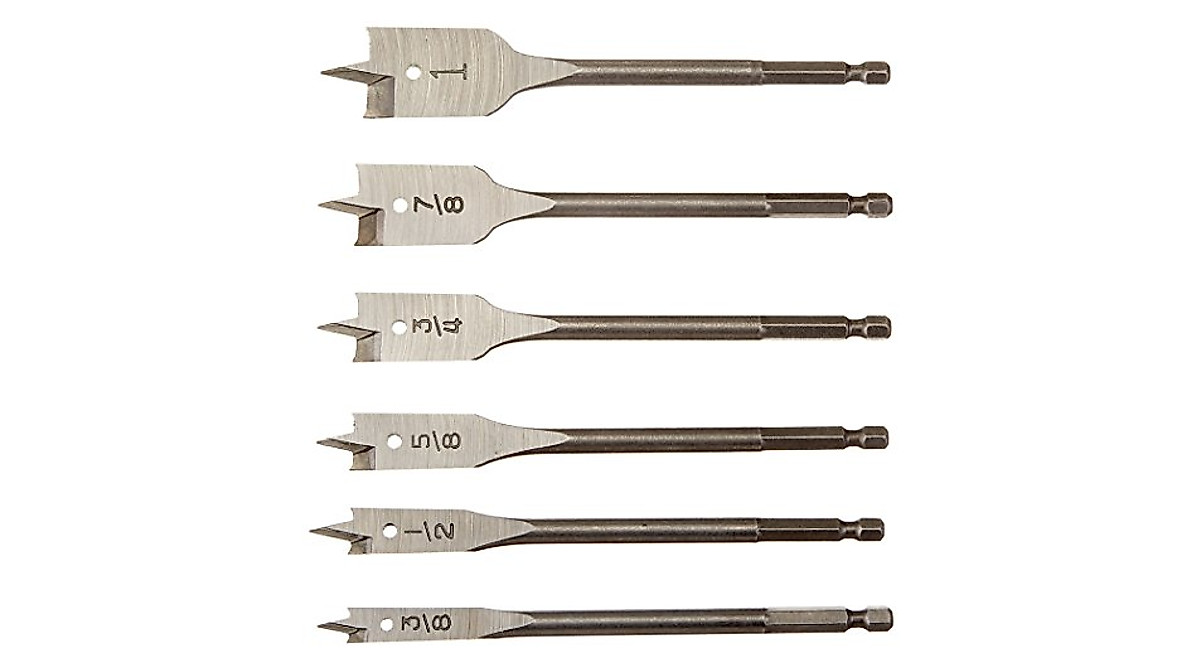 Milwaukee 6" Spade Bit Kit (6-Pc) - Precision Wood Boring