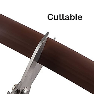 3.2FT Floor Transition Strip Self Adhesive, Transition Door Strip, Carpet & Floor Edging Trim Strip PVC Carpet Trim Suitable for Threshold Transitions with a Height 0.15~0.23Inch (4~6mm) (Color : Bla