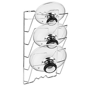 Yosoo Kitchen Hanging Lid Holder, Wall Door Mounted, Stainless Steel, 17.09in x 10.94in x 3.81in