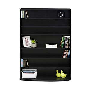 FURINNO JAYA 6-Tier Multimedia Storage Tower, Espresso