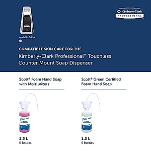 Kimberly-Clark Professional™ Touchless Counter Mount Skin Care Dispenser (47604), Chrome, 1.5 L Capacity, 2.12" x 4.25" x 5.56" (Qty 1)