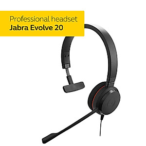 Jabra Evolve 20 UC Mono Wired Headset/Music Headphones