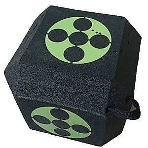 Nicedea, Training Target Square 3D Target Cube 6Sided Foam Arrow Dice SelfHealing Broadhead Target, Black