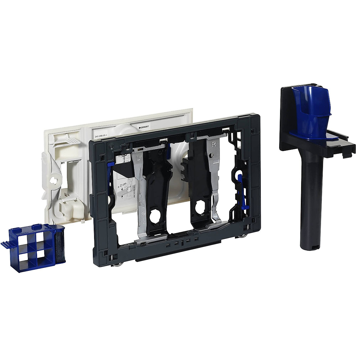 Geberit 115062BZ1 Tray for DuoFresh Sticks (for Sigma Flush-Mounted Cistern 12 cm, Front Operation, Anthracite)