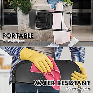 AJP Distributors 10 Pack 650 lb. Capacity Premium Plastic Folding Chairs Wedding Party Outdoor Indoor Office Meeting House Dinner Diner Black