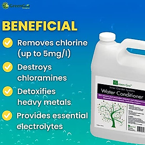 GreenGro Water Conditioner, Water Conditioner for Freshwater Aquarium, Removes Chlorine, Provides Essential Electrolytes (8 oz)
