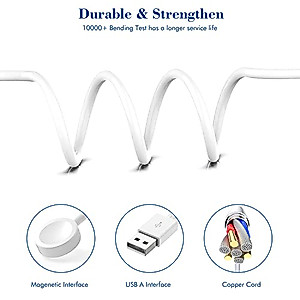 Compatible with 3.3FT Apple Watch Charger iWatch Charging Cable with USB Wall Charger Travel Plug Adapter for Portable Apple Watch Charger Cable Compatible with Apple Watch Series 8/7/SE/6/5/4/3/2/1