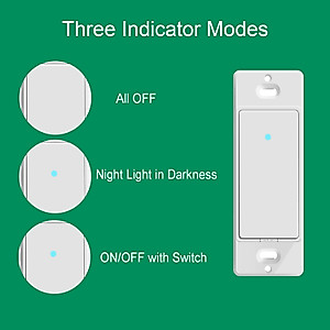 Black Smart Switch by Martin Jerry | 2 Pack Smart Light Switch Compatible with Alexa and Work with Google Home, 2.4G WiFi Smart Home Devices and Needs Neutral Wires