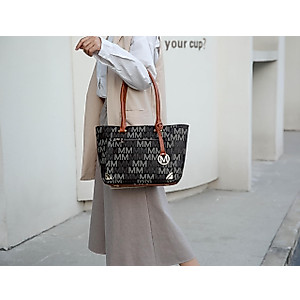 MKF Collection 3-PC Set, Shoulder Bag for Women, Small Tote Handbag & Wristlet Purse – Top Handle PU Leather Handdbag by Mia K