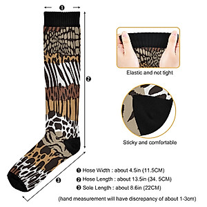Kigai Animals Print Compression Socks for Women & Men Circulation-Best for Running,Nurse,Travel,Cycling
