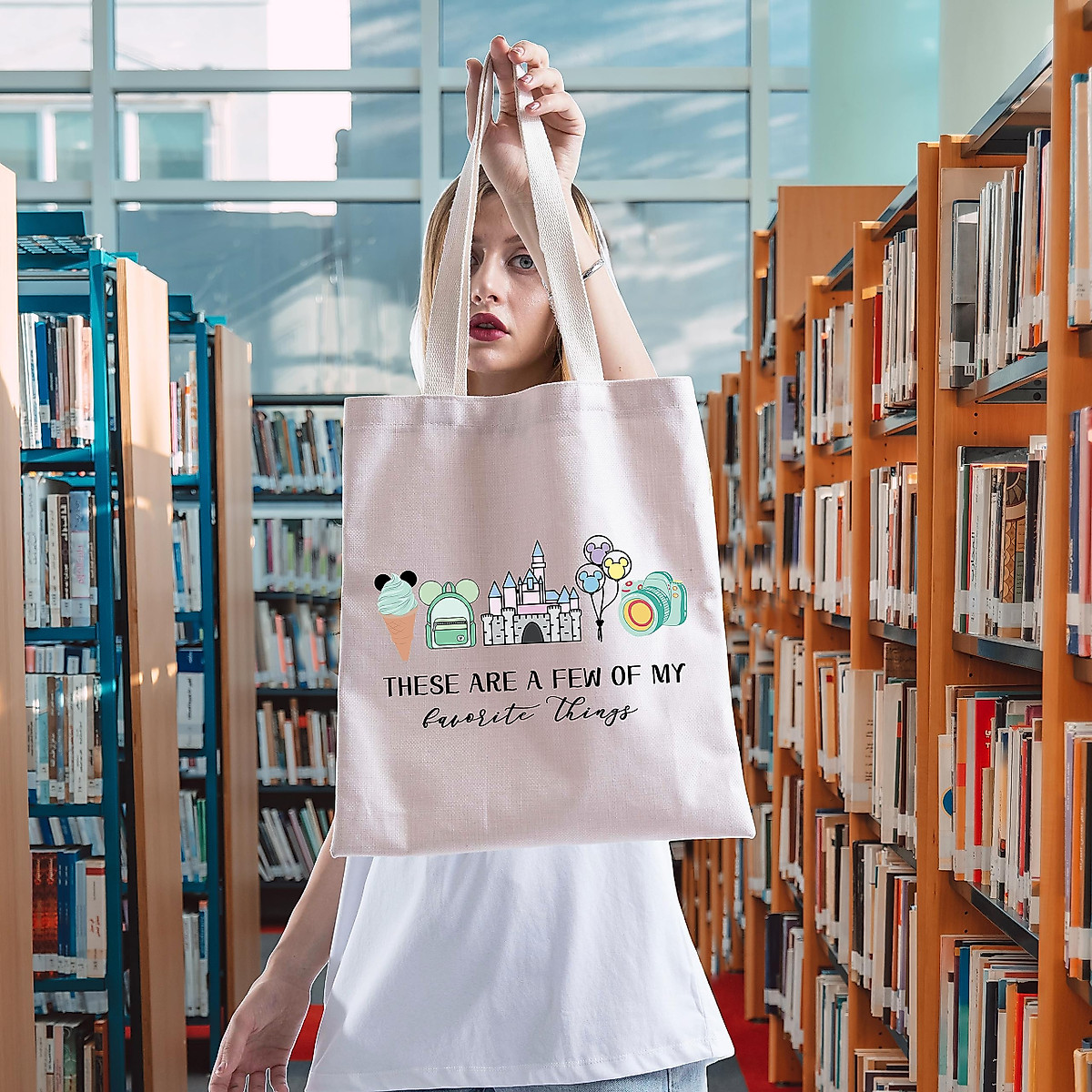 F-things Magic Kingdom Gift Mouse Family Trip Shoulder Bag - Fairytale Fans Ice Cream Handbag Tote