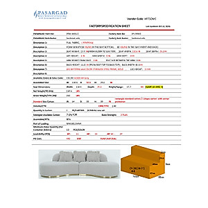 Pasargad Home Simona Sofas, W110.6 xD50.08 xH29, Grey