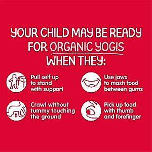 Happy Baby Organic Yogis Freeze-Dried Yogurt & Fruit Snacks Strawberry, 1 Ounce Bag Organic Gluten-Free Easy to Chew Probiotic Snacks for Babies & Toddlers