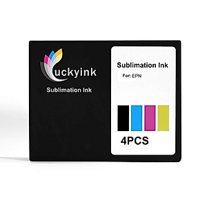 Luckyink Sublimation Ink Refill for Ecotank ET2720 ET2760 ET4700 WF7710 WF7720 WF7210 WF3640 WF3620 WF7110 C88 C88+ Printer Heat Press Transfer on Cloth, Pillow Case, Cap, Bag with sublimation printer