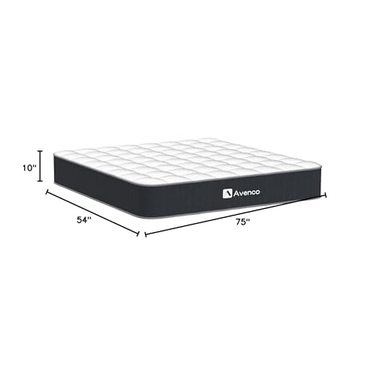 Avenco Full Mattress, 10 Inch Medium Firm Innerspring Mattress, Full Size Hybrid Mattress in a Box with Anti-Pilling Fabric, Pain Relief, CertiPUR-US, 10 Years Support