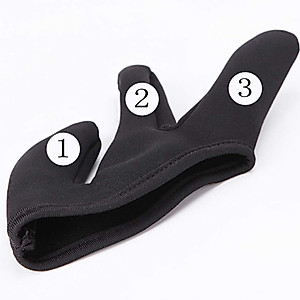 Beaupretty Hairdressing Finger Glove 1pc s Stylist Gloves Curling Wand Gloves Gloves Barber Finger Mittens Hair Curling Finger Cover Thermal Half Finger Gloves Hair Styling Protector Curls