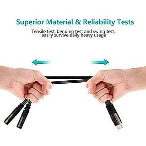 USB C Microphone Adapter, VOJOTO USB Type C Headphone Y Splitter Combo 3.5mm Jack Audio + 3 Pole Mic TRS Adapter External Stereo Sound Card for Mac Book Pro, i-Pad Pro 2018/2020, Galaxy Note 10+/S20