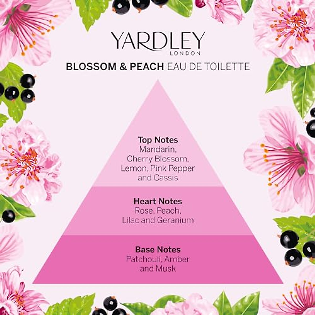 Yardley London Cherry Blossom and Peach Eau de Toilette 125ml