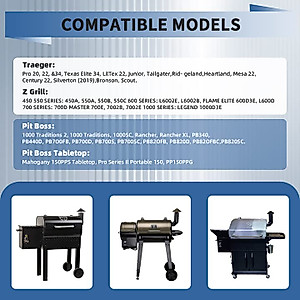 Pit Boss Control Board Digital Thermostat Kit Replacement for Universal Grill and Smoker PID Control Board/Thermostat for Pit Boss/Traeger/Zgrill Pellet Grill Smoker
