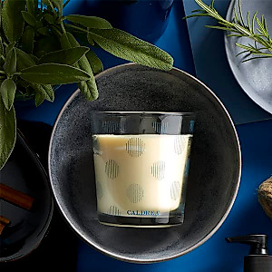 Caldrea Scented Candle, Made with Essential Oils and Other Thoughtfully Chosen Ingredients, 45 Hour Burn Time, Basil Blue Sage Scent, 8.1 oz