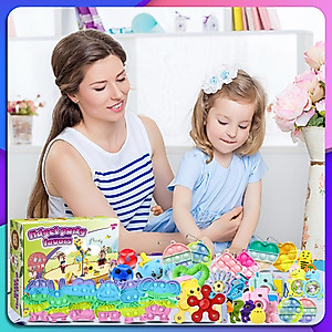 1000+ PCS Party Favors for Kids,Fidget Toys Pack,Christmas Stocking Stuffers,, Birthday Gift, Treasure Box,Goodie Bag Stuffers, Carnival Prizes, Pinata Filler Sensory Toy for Classrooom