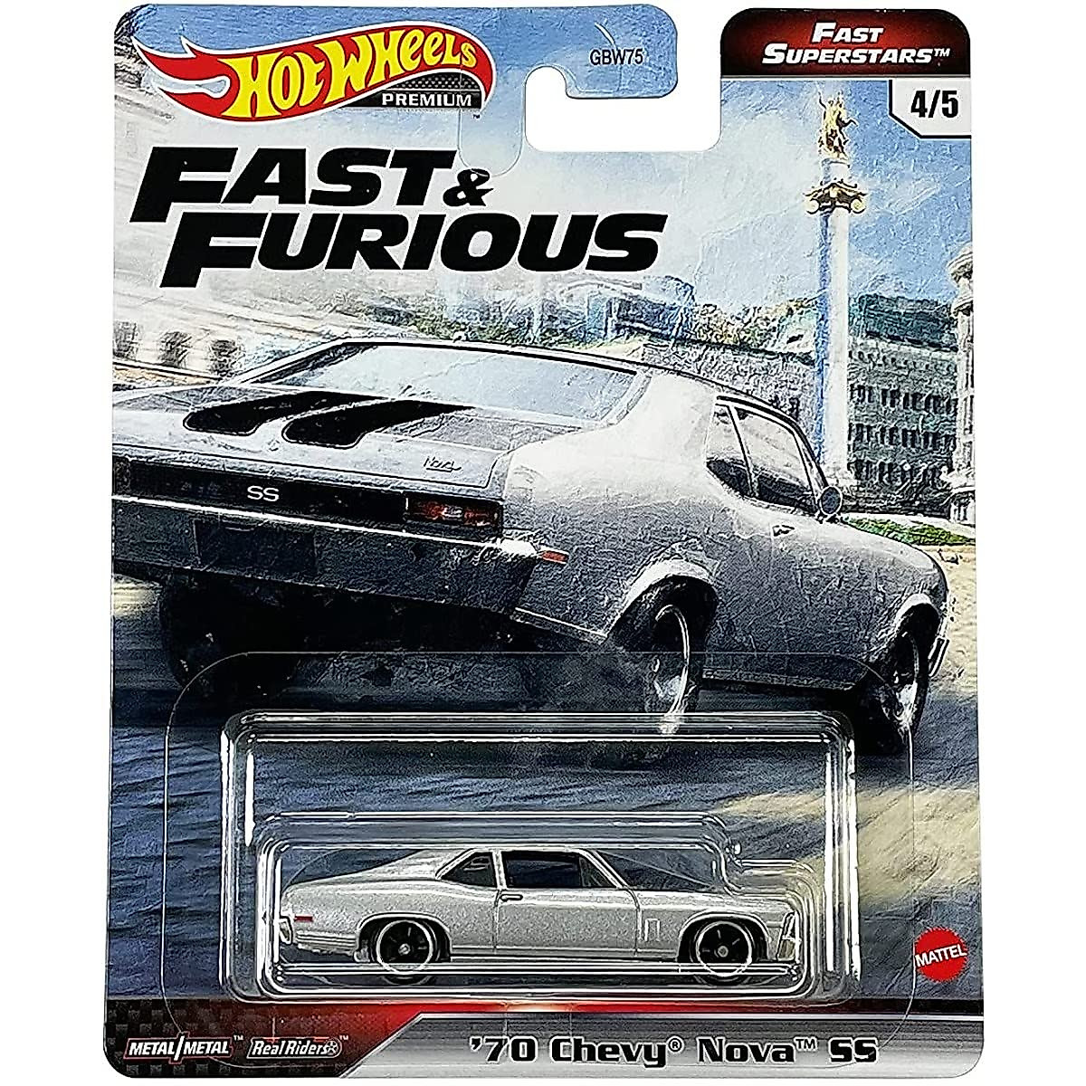 Hot Wheels Fast & Furious Collection of 1:64 Scale Vehicles from The Fast Film Franchise, Modern & Classic Cars, Great Gift for Collectors & Fans of The Movies