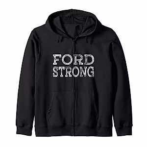 FORD Strong Squad Family Reunion Last Name Team Custom Zip Hoodie