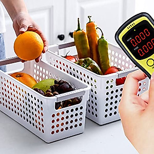 Cosmetics Storage Organizer 2pcs Multipurpose Sundries Baskets Desktop Organizers Storage Baskets (White) Jewelry Organizer Clear