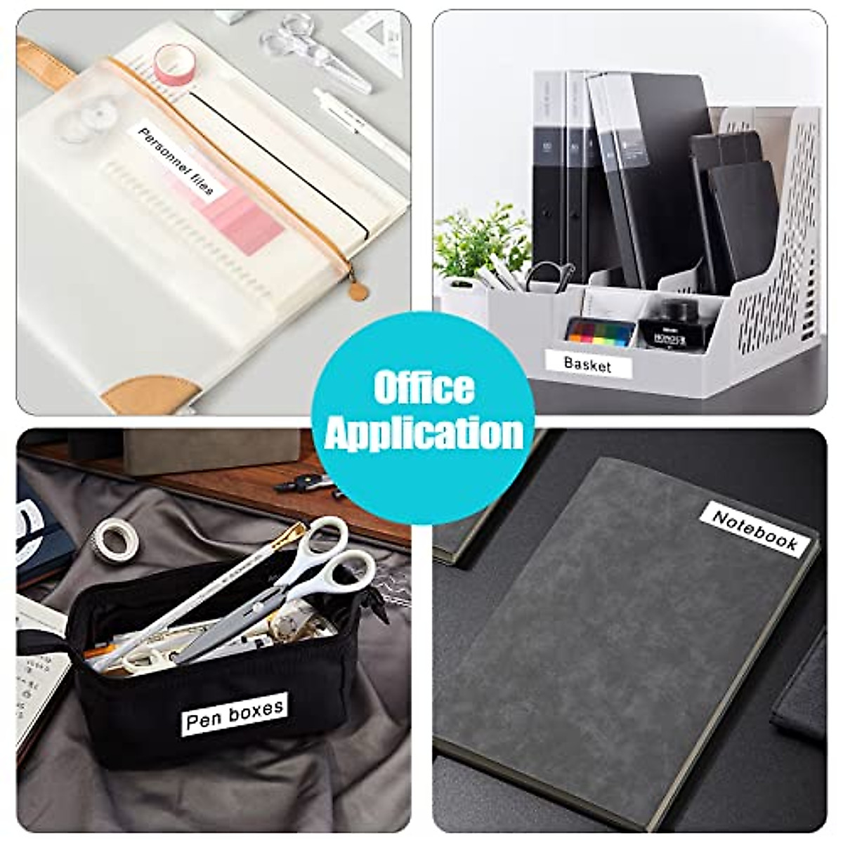 TZ Tape 18mm 0.7 Laminated White Compatible for Brother P Tocuh TZe-241 TZe241 Label Maker Tape for Brother Label Maker PT-D400AD PT-D600 PT-D400,Black on White, 3/4 Inch x 26.2 feet, 4-Pack