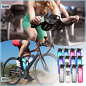 Inbagi 12 Pack Thank You Plastic Water Bottle Gifts Bulk for Employee Teacher 24 oz Thank You for Being Awesome Sport Bottle Gift for Team Staff Gym Camping Hiking