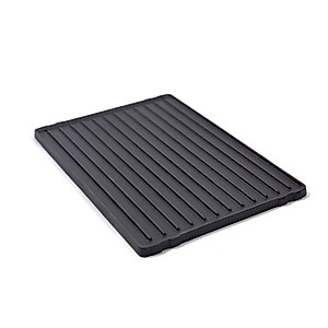 GrillPro 91212 Universal Cast Iron Griddle, 13-Inches X 9.25-Inches, Black