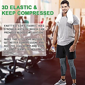 beister Full Leg Sleeve, Knee Braces for Knee Pain Women & Men, Knee Compression Sleeves, Knee Support for Meniscus Tear, ACL, Arthritis, Joint Pain Relief,Sport (Pair)