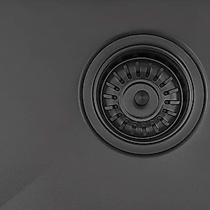 Ruvati 30-inch Undermount Gunmetal Black Stainless Steel Kitchen Sink 16 Gauge Single Bowl - RVH6300BL