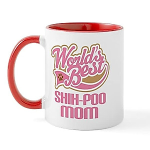 CafePress Shih Poo Dog Mom Mug Ceramic Coffee Mug, Tea Cup 11 oz