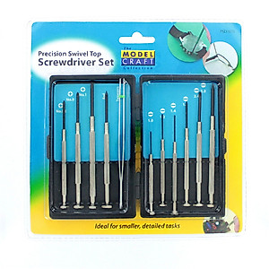 Modelcraft 11-Piece Precision Swivel Top Screwdriver Set