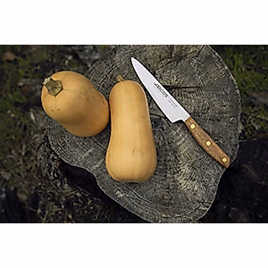 ARCOS Kitchen Knife 6 Inch Stainless Steel. Professional Kitchen Knife for Cooking. Ovengkol Wood Handle 100% natural FSC and 160 mm Blade. Series Nordika