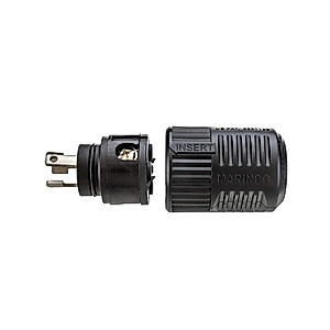 MotorGuide 8M0092065 Trolling Motor Replacement Plug — Medium Duty, Use with 16- to 8-Gauge Wire, Connects with Receptacle