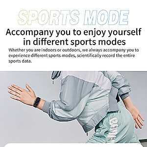 Black Fitness Tracker Smart Bracelet for Men and Women Ladies Smart Watch with Pedometer Sleep Message Notification 1.47" Full Touch Screen for Android and iOS Phones