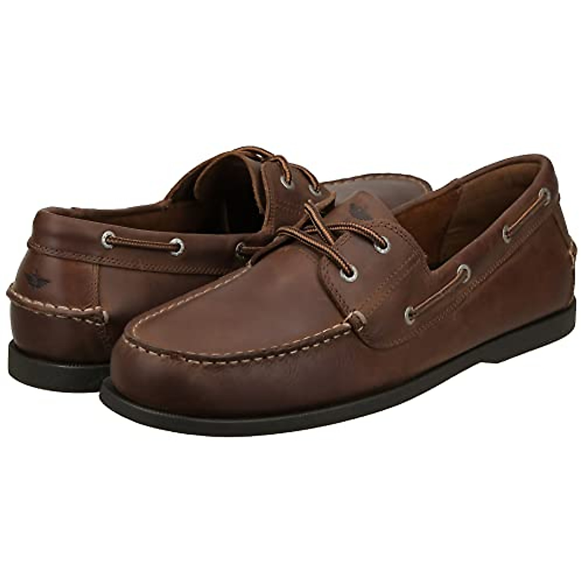 Dockers Men’s Vargas Leather Handsewn Boat Shoe,Rust, 10 M US