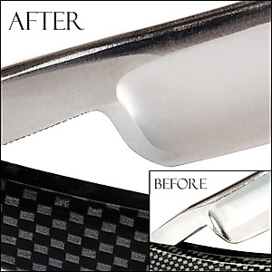 The Shave Network Shave Ready 10 Piece Set Shaving Straight Razor 6/8 - Gold, Classic - Plastic Handle - Unisex - Black, Silver - Sensitive Skin - Men