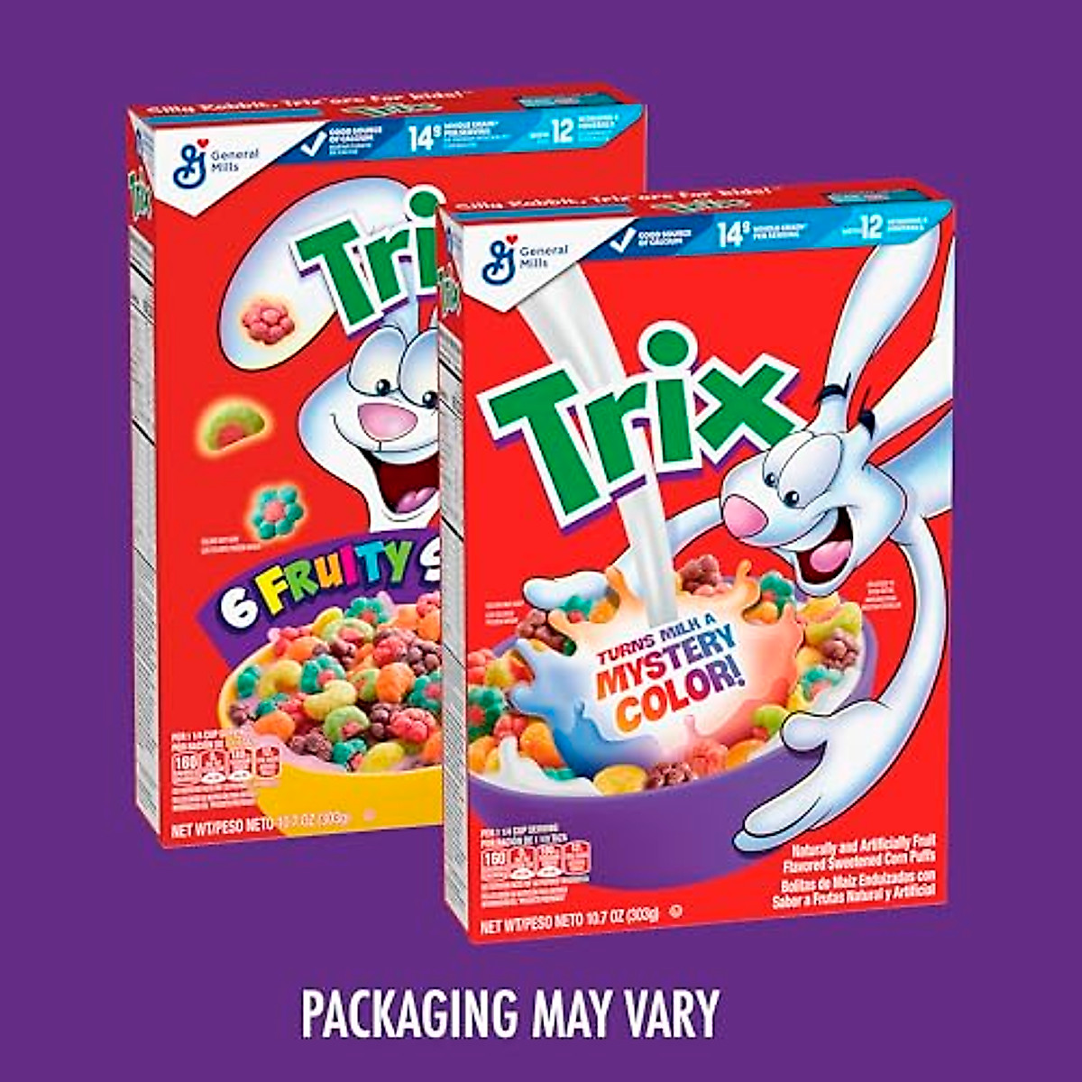 Trix Fruity Breakfast Cereal, 6 Fruity Shapes, Whole Grain, 10.7 OZ