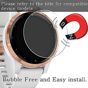 Puccy [3 Pack] Tempered Glass Screen Protector Compatible with IWC International Watch Company IW322504 Film Protectors Anti Scratch Bubble Free for Smartwatch