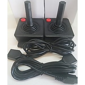 2 Joystick Controller Pads + 2 9FT Extension Cables for Atari 2600