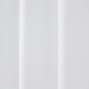 Clorox Treated Premium White Shower Curtain Liner 70"x72" with Weighted Magnetic Hem and 12 Hooks, Lightweight Waterproof PEVA for Bathroom Tubs and Stalls, Machine Washable