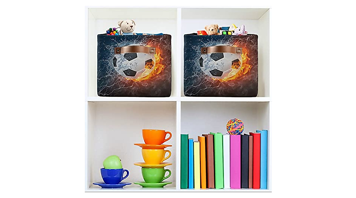 FZDXZJJ Soccer Storage Baskets for Home & Office