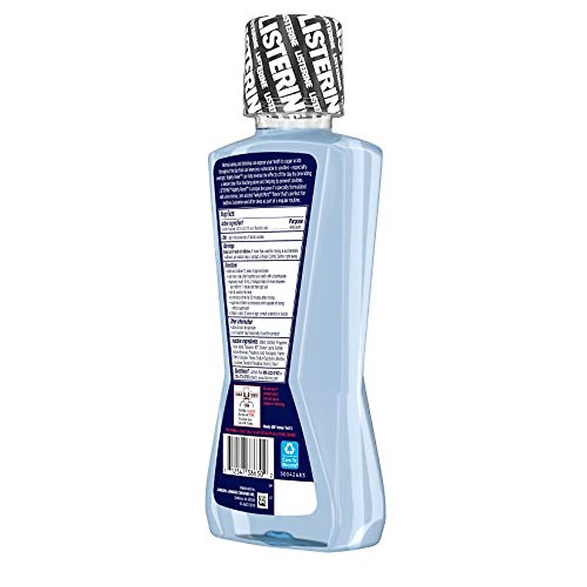 Listerine Nightly Reset Alcohol-Free Anticavity Nighttime Mouthwash, Deep Clean that Fights Bad Breath and Restores Enamel, Twilight Mint Flavor, 400mL