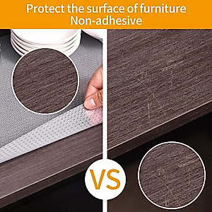 PABUSIOR Refrigerator Liners Mats Washable, 8PCS EVA Transparent 11.8"x17.7" Fridge Shelf Liner, Easy to Cut, Waterproof, Reusable Refrigerator Pads for Fruit, Vegetable Drawers, (Clear Placemat)