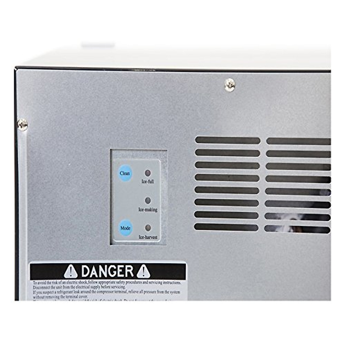 Whynter UIM-502SS Built-in/Freestanding Maker-50lb Capacity Clear Cube Ice Makers, One Size, Stainless Steel/Black