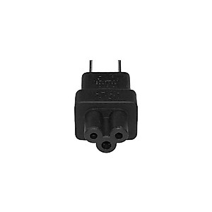 SF Cable IEC C5 to USA NEMA 5-15P Power Plug Adapter