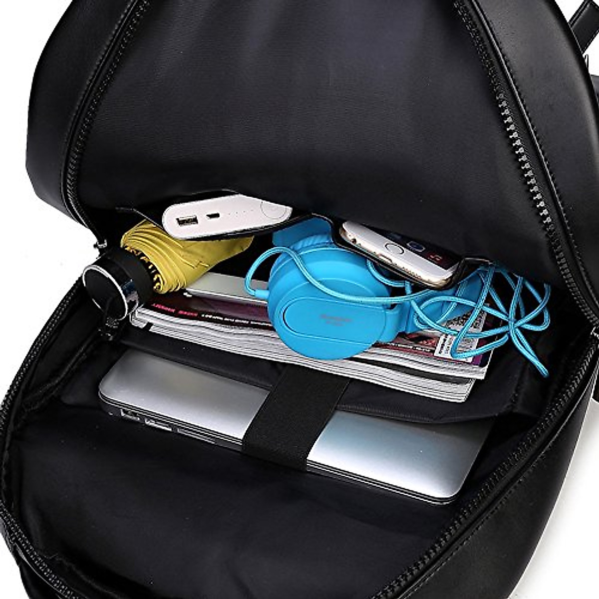 3D Animal Head Backpack, Studded PU Leather Cool Laptop Backpack College Bookbag (Lion-Gold) One Size